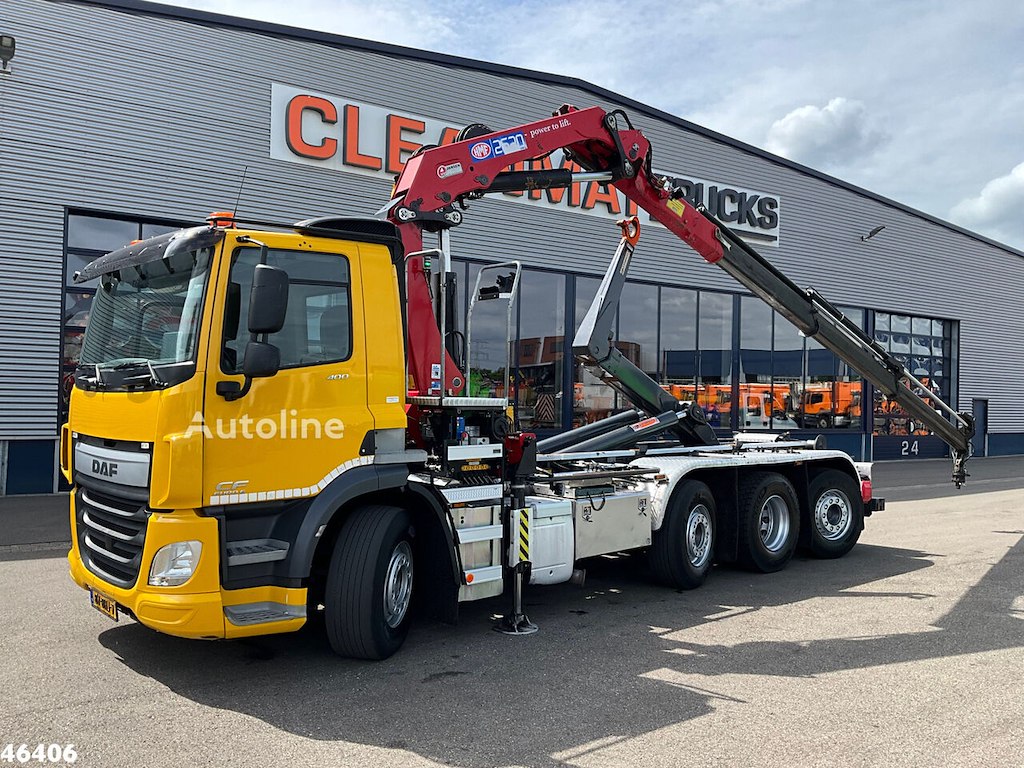 DAF FAQ CF 400 8x2 Euro 6 HMF 26 Tonmeter laadkraan Just 190.212 km! kamion rol kiper