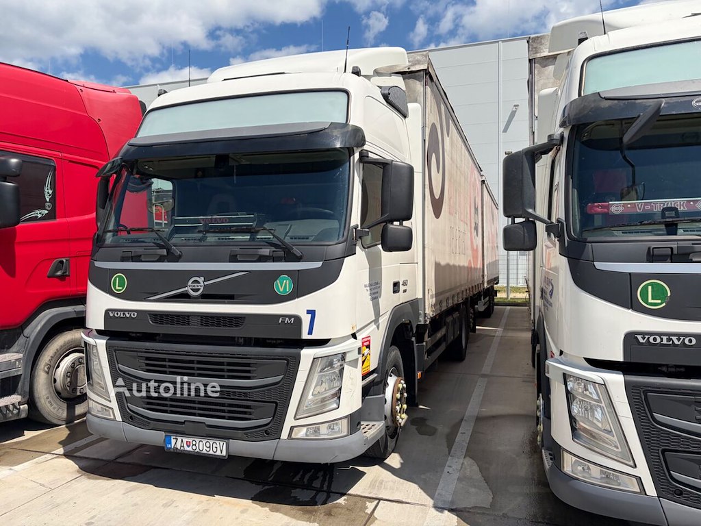 Prodaje se Volvo FM 460 kamion sa kliznom ceradom na aukciji + prikolica sa kliznom ceradom