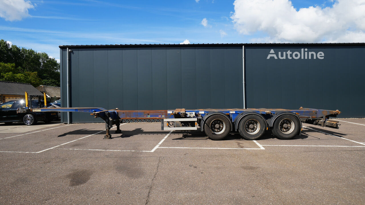 D-Tec 3 axle container chassis extendable trailer poluprikolica za prevoz kontejnera