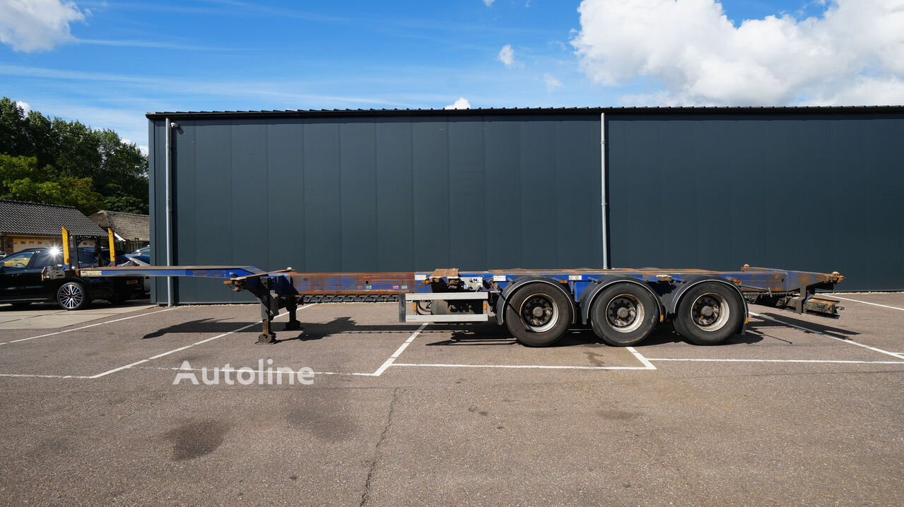 D-Tec 3 axle container chassis extendable trailer poluprikolica za prevoz kontejnera