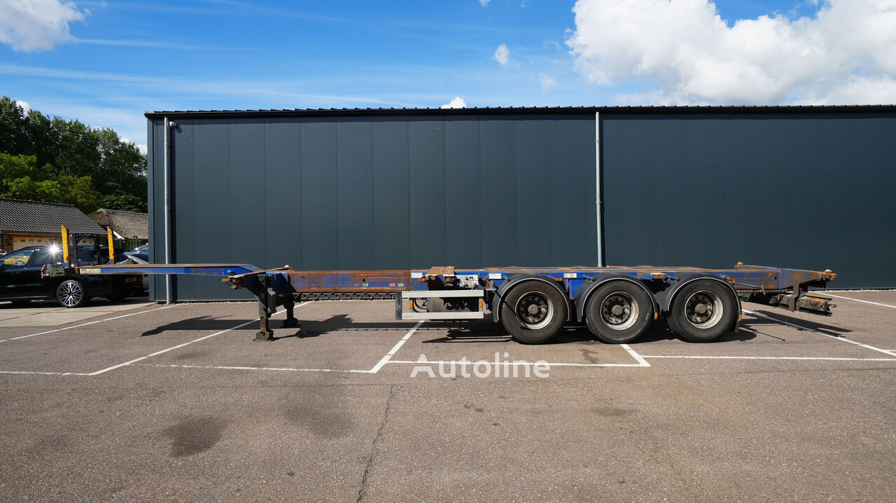 D-Tec 3 axle container chassis extendable trailer poluprikolica za prevoz kontejnera