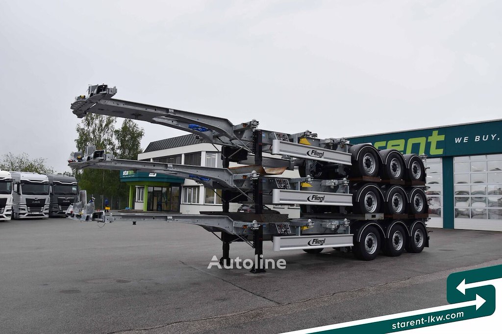 Nova Fliegl ADR, 1x20 / 2x20 / 1x30 / 1x40 / 1x45 Highcube poluprikolica za prevoz kontejnera