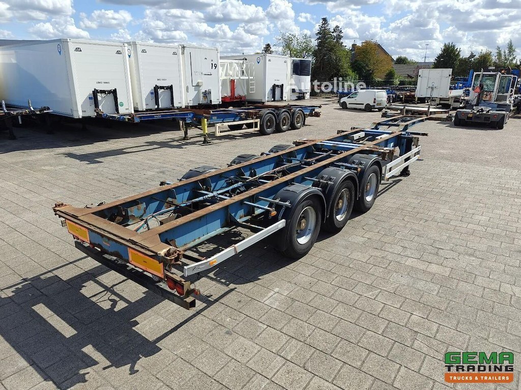 Pacton T3-007 3-Axle SAF - Drum Brakes - Lift Axle - Fixed - All Connec poluprikolica za prevoz kontejnera