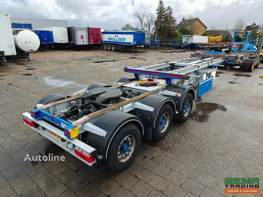 Burg BPO 15-27 CCXGX 3-Axle BPW - LZV Dolly - Lift/Steering Axle - Hy poluprikolica za prevoz kontejnera