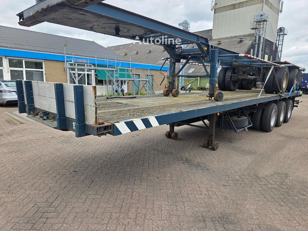 Groenewegen BPW - Drum Groenewegen 3-axle flatbed trailer - BPW axles - Drum poluprikolica platforma