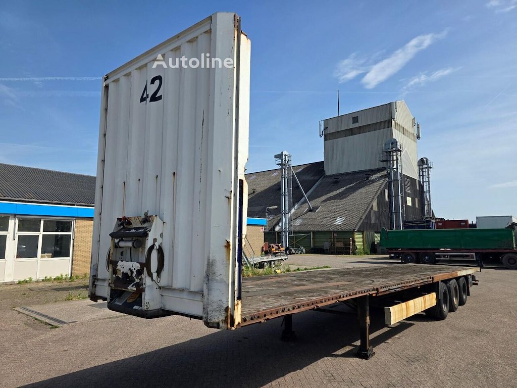 Krone BPW - DRUM Krone 3-axle flatbed trailer - BPW axles - Drum brake poluprikolica platforma