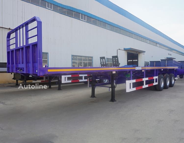Nova Titan 3 Axle 40FT Flat Bed Semi Trailer for Mali Logistics poluprikolica platforma