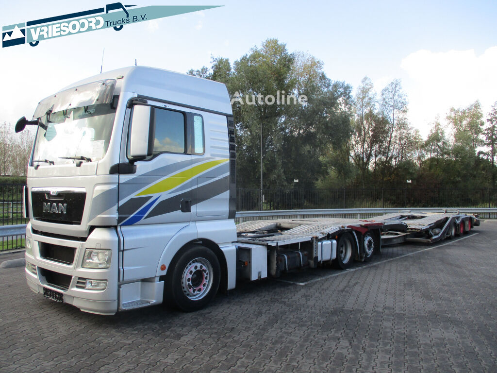 MAN TGX combi autotransporter + prikolica autotransportera