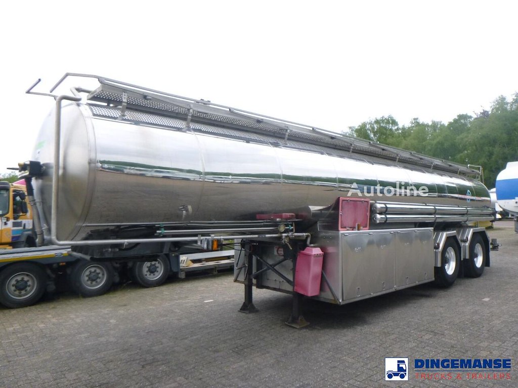 Magyar Fuel / oil tank inox 23 m3 / 7 comp + pump cisterna za goriva i maziva