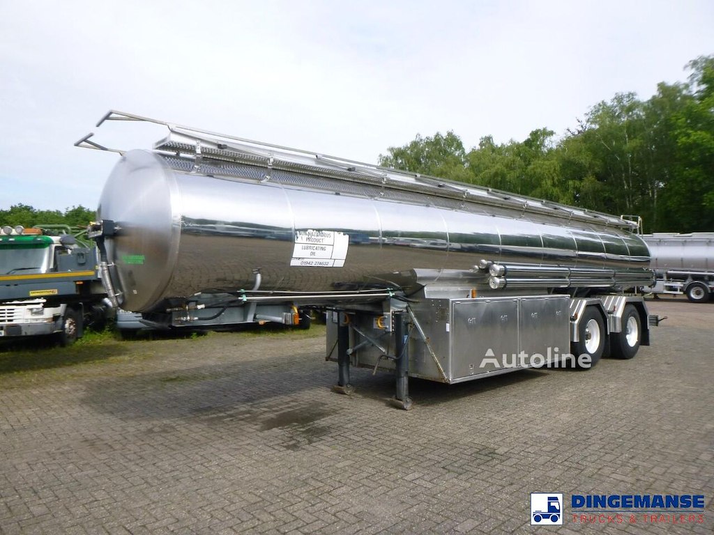 Magyar Fuel / oil tank inox 23 m3 / 7 comp + pump cisterna za goriva i maziva