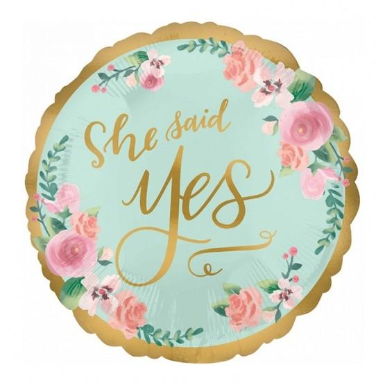 She said YES balon za devojačko veče