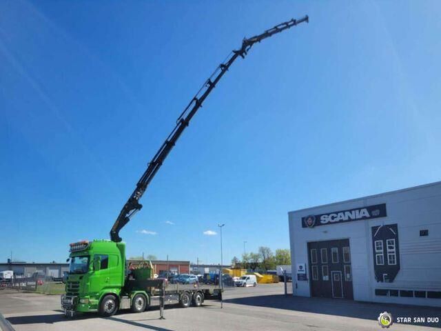 Scania R480 8x2 PALFINGER PK 78002 Crane Fly Jib 2016 kamion za prevoz drva