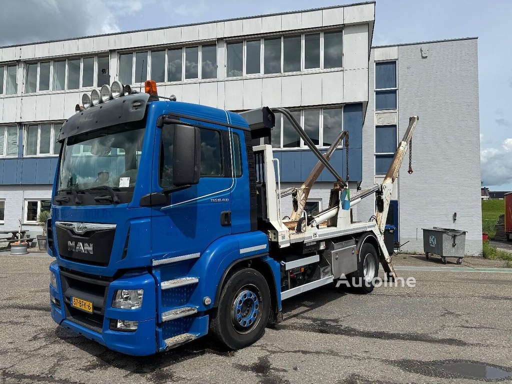 MAN TGS 18.400 4X2 EURO 6 + VDL 13 TON SKIPLOADER kamion autopodizač kontejnera