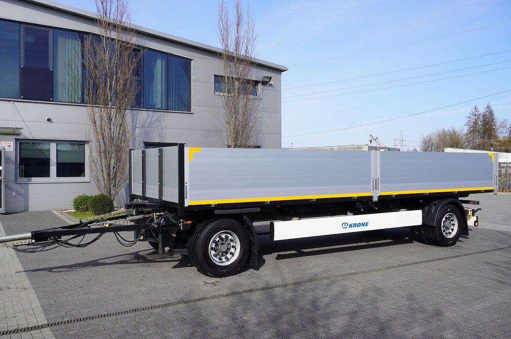 Krone construction trailer / Flatbed 18 pallets / NEW year 2024 prikolica sa ravnom platformom