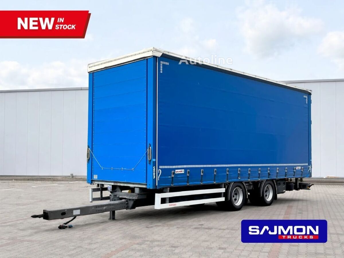 Wecon PRZYCZEPA TANDEM / 7,75 M / SUWANY PODNOSZONY DACH / SALON PL prikolica sa kliznom ceradom