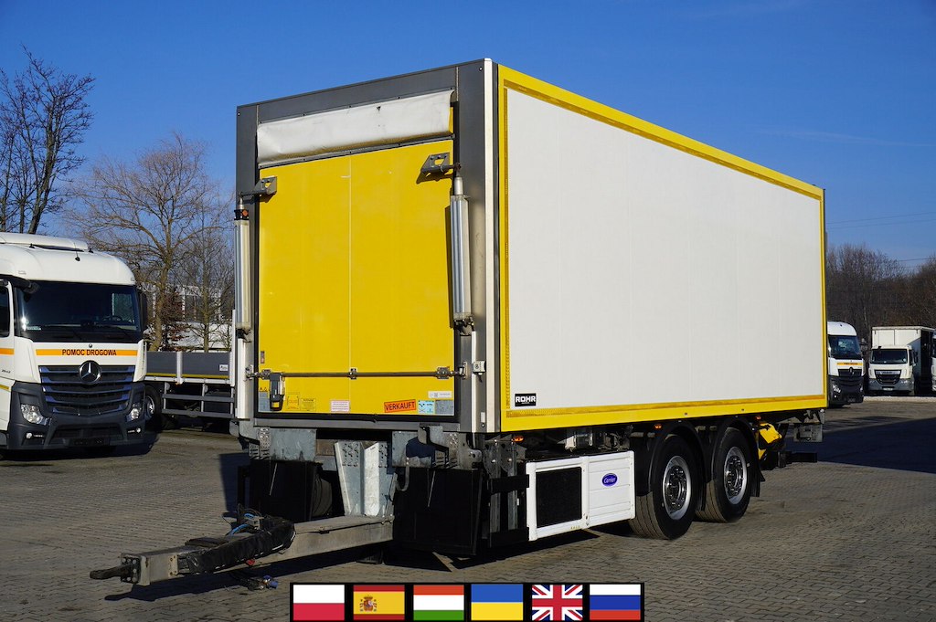 Rohr refrigerated trailer / Carrier Supra 850 / Tail lift Bär 2500 kg prikolica hladnjača
