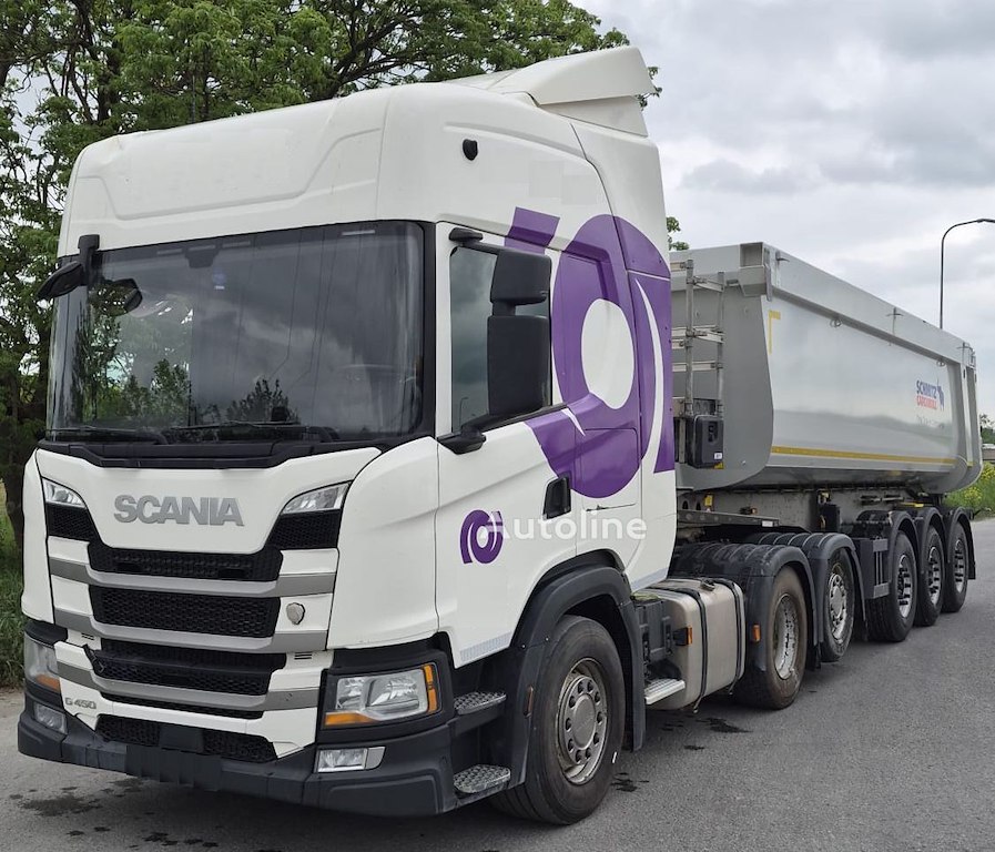 Scania R450 6x2 + 2 syst hydro, new clutch + cooler tegljač