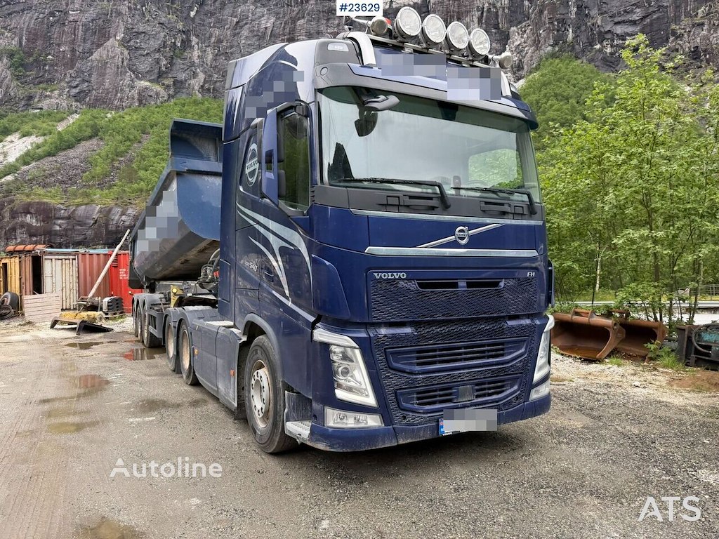Volvo FH540 tegljač + poluprikolica kipera