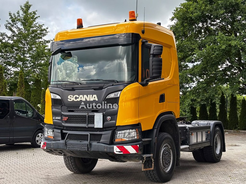Scania G450 XT 4x4 EURO6 CIĄGNIK SIODŁOWY Z HYDRAULIKĄ WYWROTU tegljač