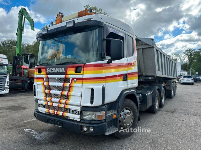 Scania R144 tegljač + poluprikolica kipera