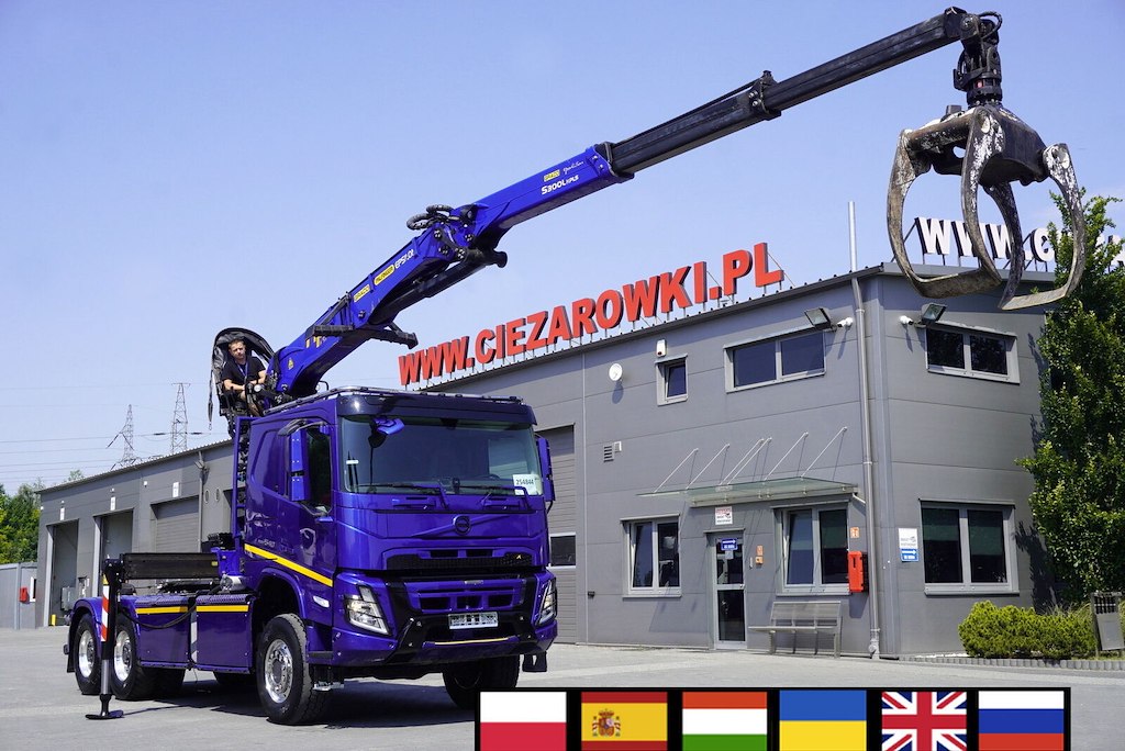 Volvo FMX 540 Forestal tractor / 6x6 / Palfinger Epsilon S300L98 crane tegljač