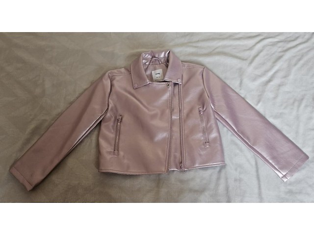 Metalik roze/ljubičasta kratka jakna `Sinsay` 140