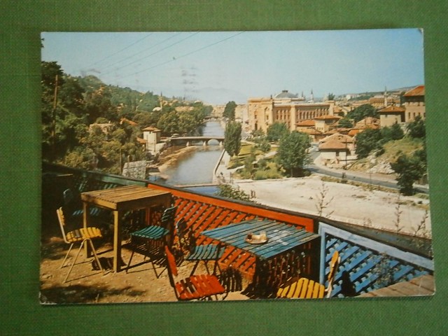 SARAJEVO: PANORAMA SA VIJEĆNICOM PUTOVALA 1976.