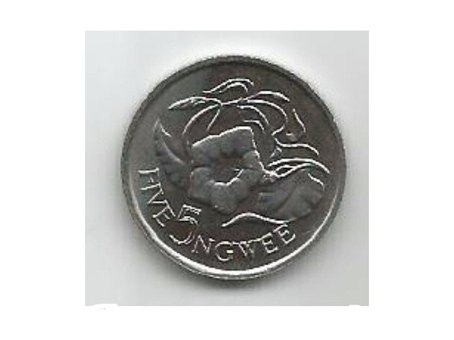 Zambia 5 ngwee 1987. UNC KM#11