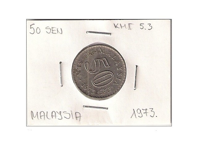 Malaysia 50 sen 1973. KM#5.3