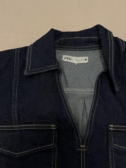 Zara teksas crop košulja
