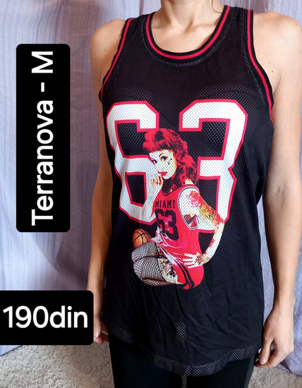 Terranova ženska majica dres crna M/38