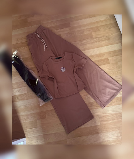 Komplet + poklon dugi rep umetak tamno smedja boja