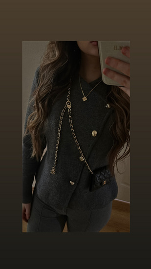 shein sivi kardigan