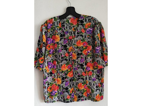 Vintage cvetna engleska bluza vel.XL