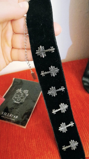 NOV Killstar plišani čoker - Velvet Choker
