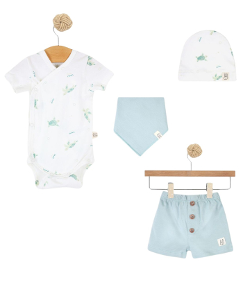 Just Kiddin Baby set odeće za dečake 4 u 1 veličina 62 Little Swimmers Zelena