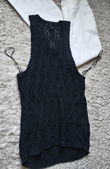    GUESS končana majica prsluk ☆ Vel S/M ☆