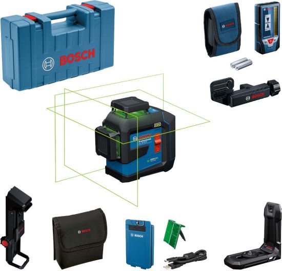 Bosch GLL 80-33 G linijski laser 3x360° 80m domet sa baterijom 3,7V 3,0h (0601065502)