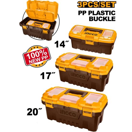 Set plastičnih kutija za alat, 3-delni INGCO PBXK0301