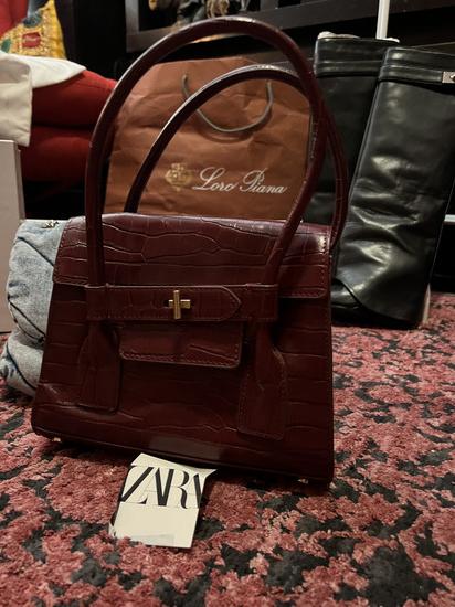 Zara bordo torba