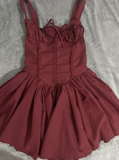 Shein bordo haljina