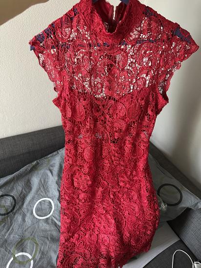 Mini crvena haljina M velivina