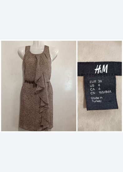 Prelepa H&M haljina sa leopard printom    S