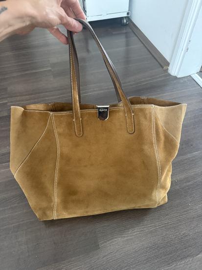 Massimo Dutti torba kamel prevrnuta koza