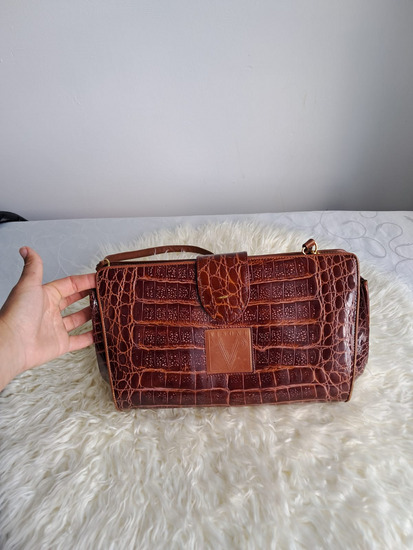 Visone vintage torba od krokodilske koze