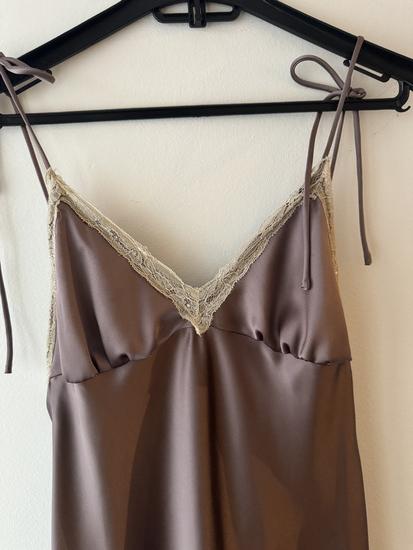 ZARA midi satenska haljina