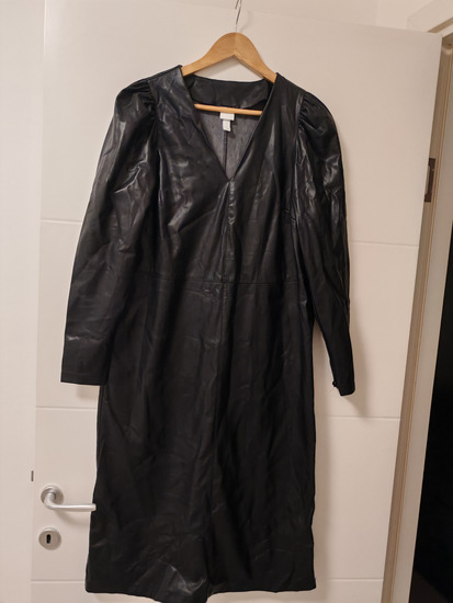 H&M eko koža haljina