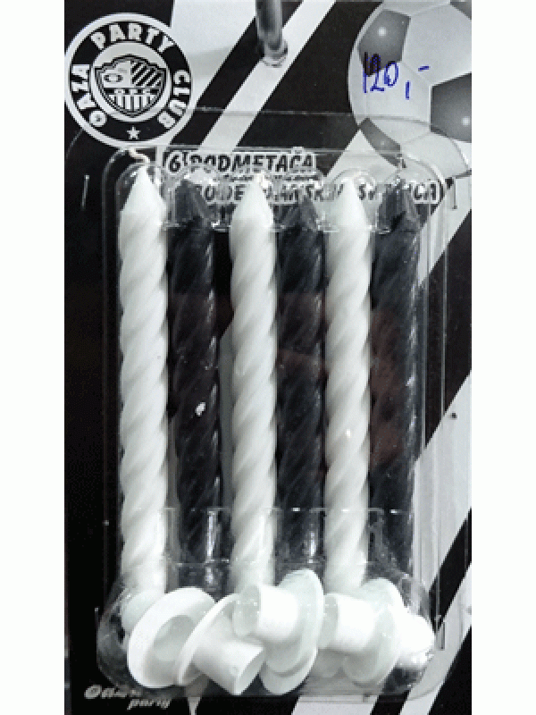 Svećice crno bele set/6