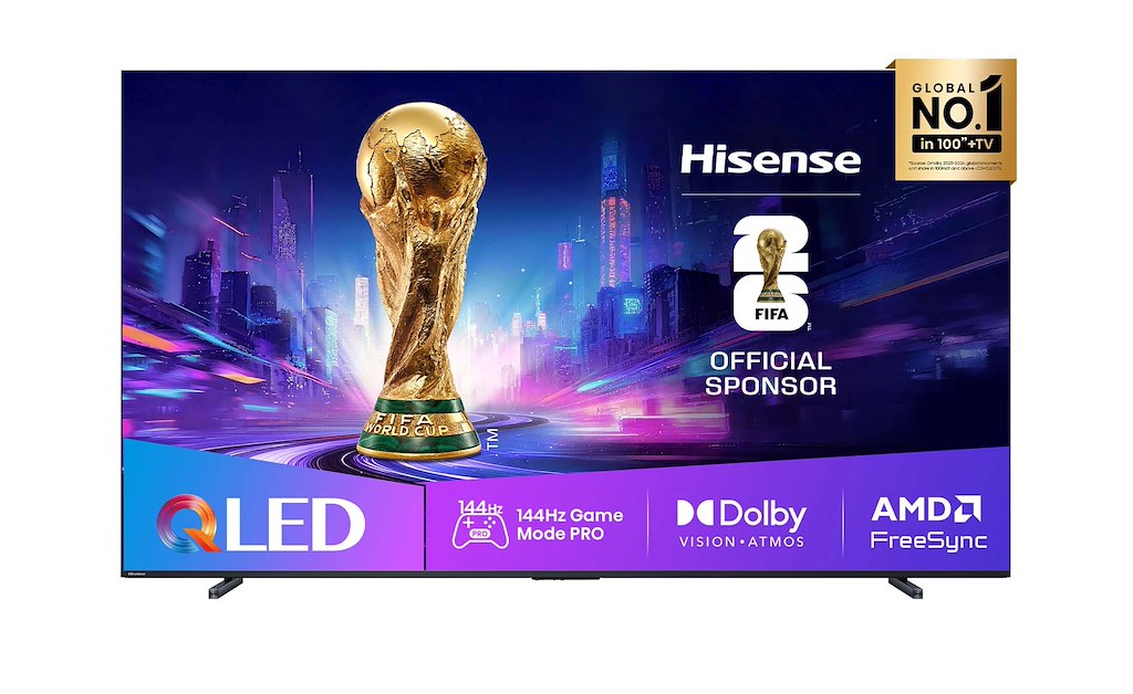 Hisense 100E7Q PRO (100"/253cm) 4K UHD QLED 144Hz Gaming VIDAA Smart TV