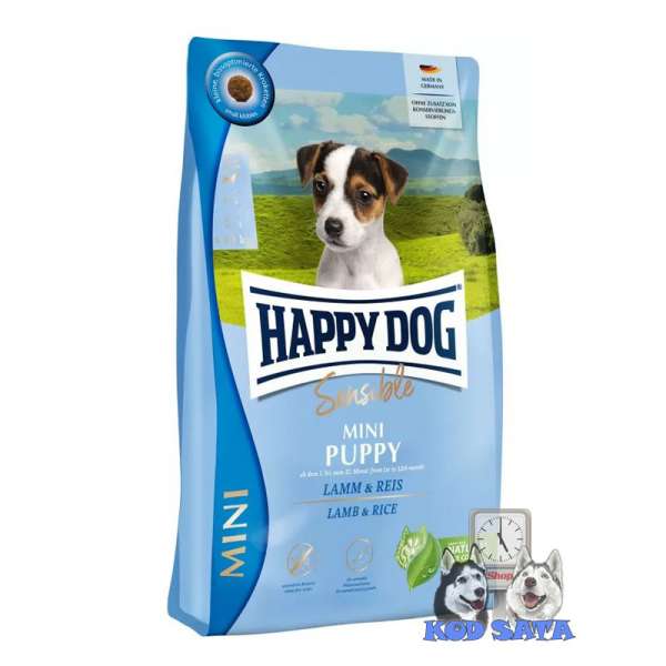 Happy Dog Mini Puppy Hrana Za Štence, Jagnjetina i Pirinač